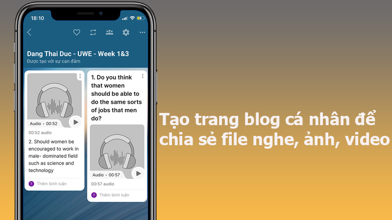 Ứng dụng Padlet: Tạo trang blog cá nhân dễ dàng trong quá trình học tập
