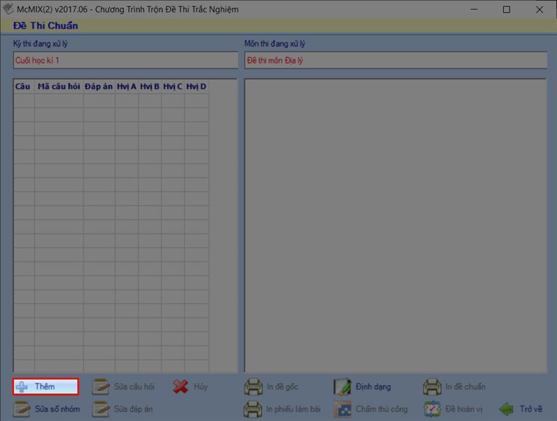 Bí quyết sử dụng phần mềm McMIX để mix đề thi trắc nghiệm