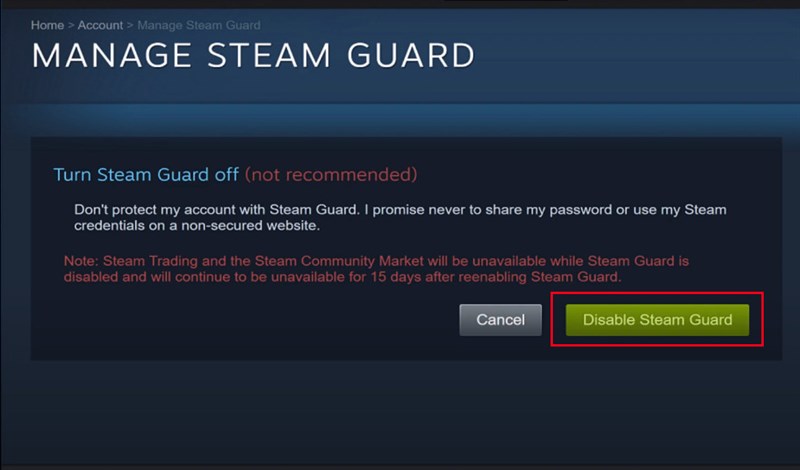 Hướng dẫn kích hoạt/vô hiệu hóa Steam Guard để giao dịch, mua bán vật ...