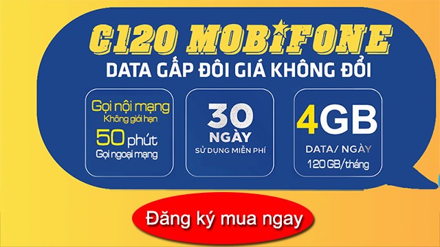 Nâng cao trải nghiệm với sim Mobi C120