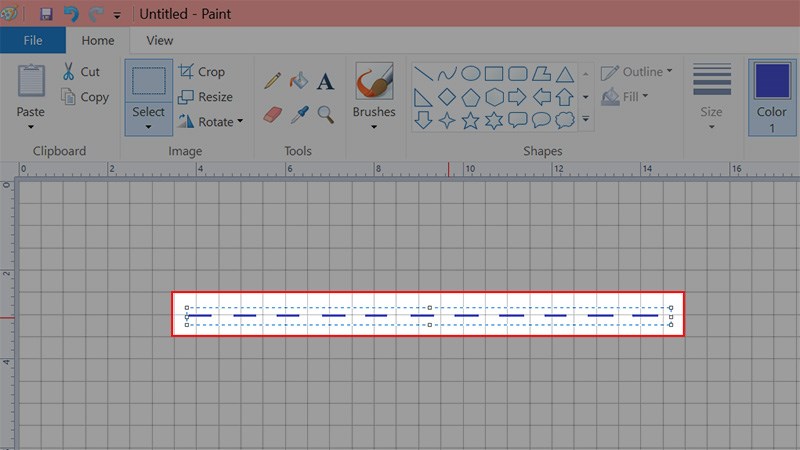 Kỹ thuật vẽ nét đứt mạnh mẽ trong Paint, tạo điểm nhấn tuyệt vời trên ...