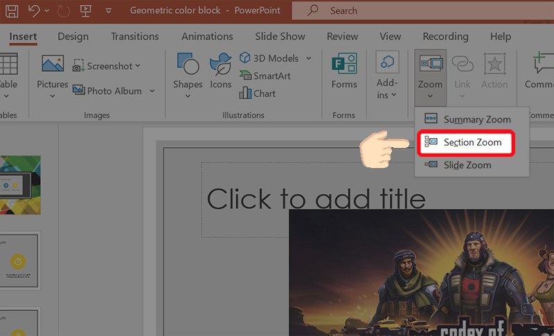 Kỹ Thuật Phóng To Trong Powerpoint | Hiệu Ứng Zoom Slide