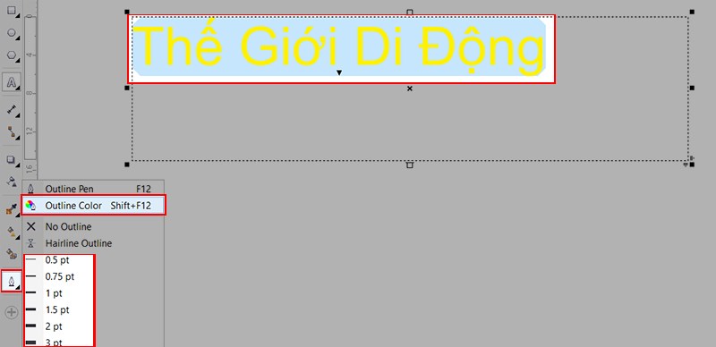 Tạo Viền Chữ Trong Corel - 2 Cách Nhanh Gọn