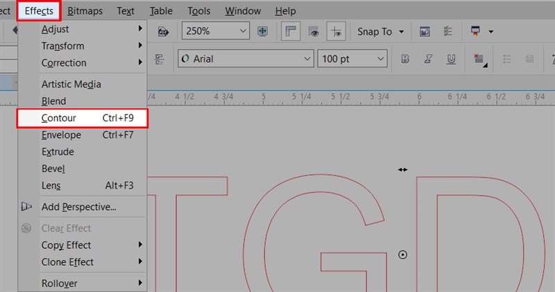 Tạo Viền Chữ Trong Corel - 2 Cách Nhanh Gọn