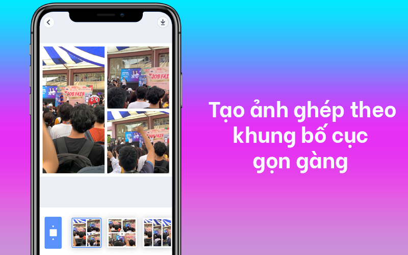 PINS: Ứng dụng tạo ảnh ghép kiểu Trung cực dễ thương