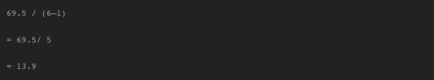 Cách tính phương sai bằng Python