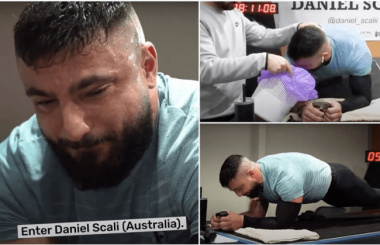 Daniel Scali thiết lập kỷ lục Plank thế giới với hơn 9 tiếng đồng hồ