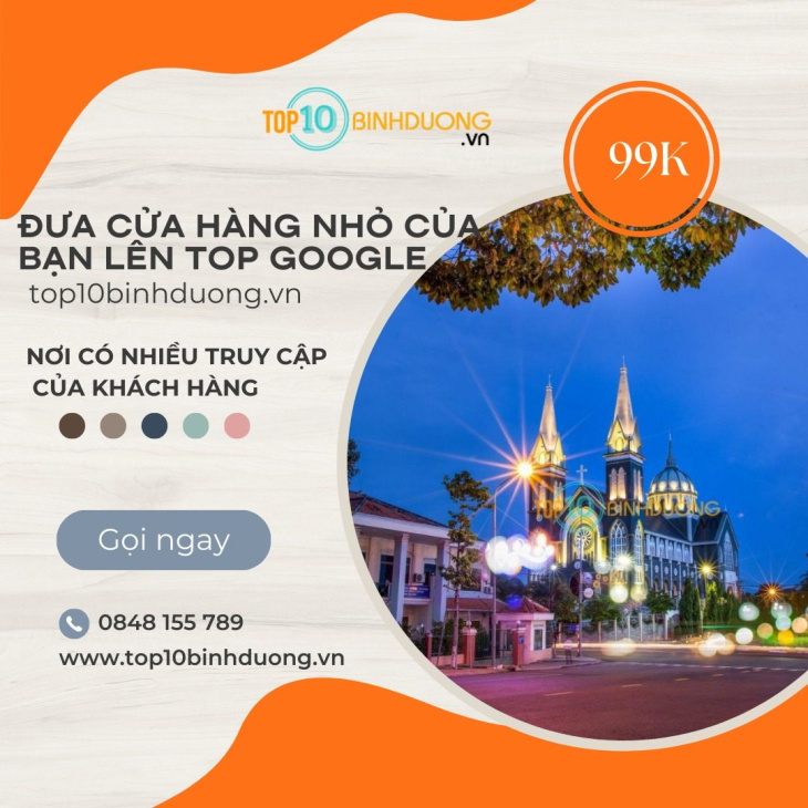 Gói Đăng Bài Website: TOP10binhduong.vn - Mytour