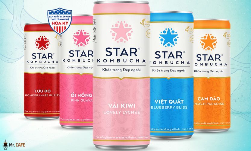 Trải nghiệm và cảm nhận mọi hương vị trà Kombucha Star, sản phẩm được ...