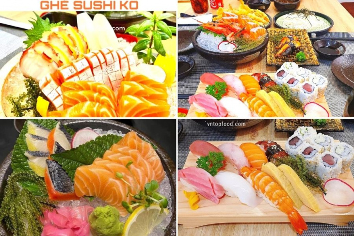 Danh sách các quán sushi gần đây được biết đến với hương vị đậm chất ...