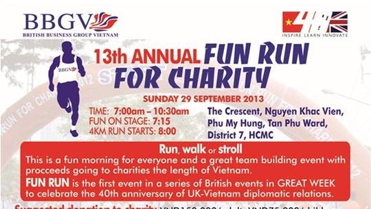 Chạy Bộ Từ Thiện Chào Mừng 40 Năm Quan Hệ Ngoại Giao Anh - Việt