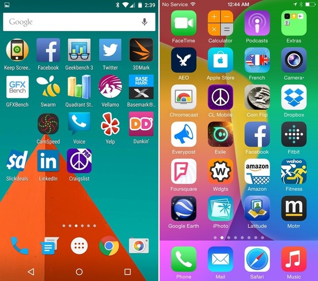 Top 5 Điểm Độc Đáo giữa iOS và Android - Mytour.vn