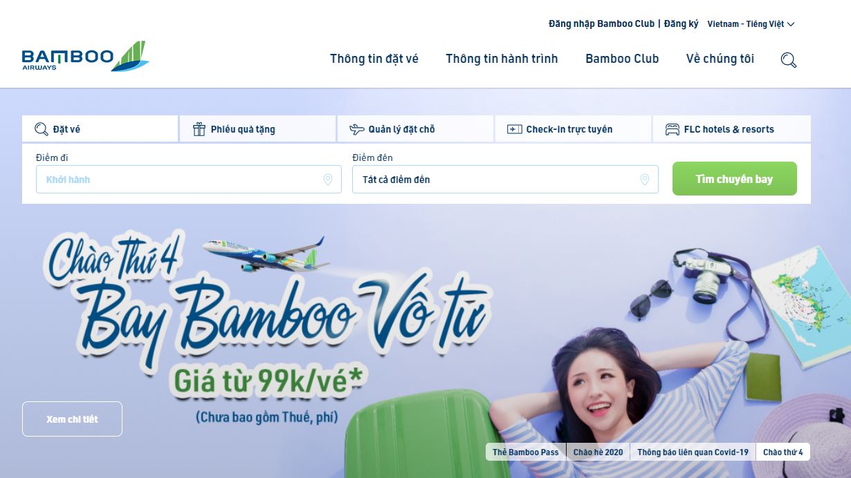 Bí quyết đặt vé máy bay Bamboo Airways - Tư vấn tận tình từ Mytour
