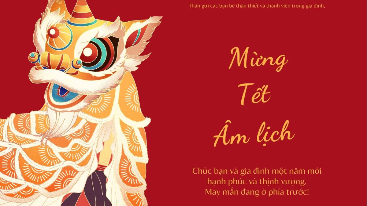 Khám phá ngay 10 mẫu thiệp chúc Tết 2024 độc đáo trên Canva