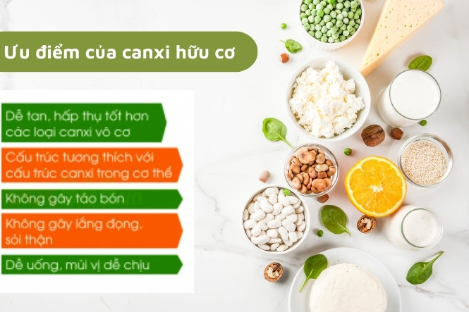 Canxi hữu cơ là gì? Tổng quan đầy đủ về canxi hữu cơ