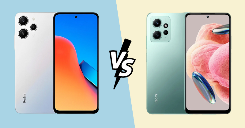 So sánh Xiaomi Redmi Note 12 vs. Redmi 12