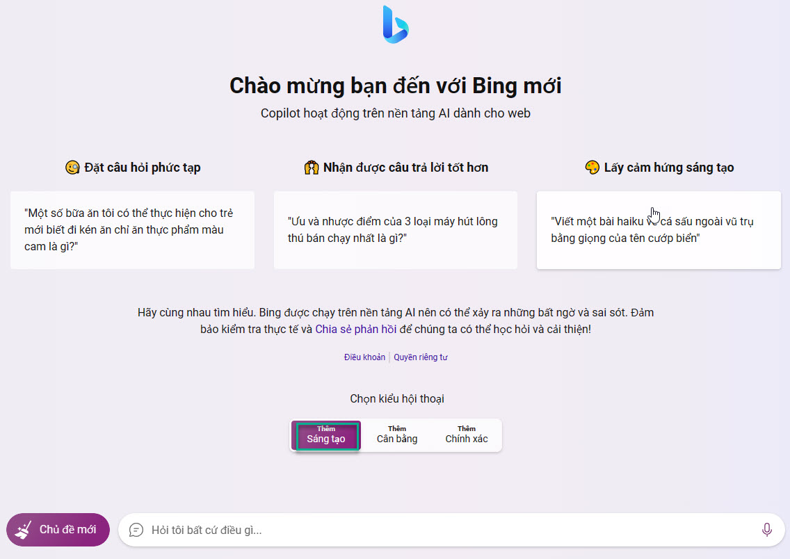 Cách tạo ảnh đẹp trên Bing AI: Nhanh chóng, thuận tiện
