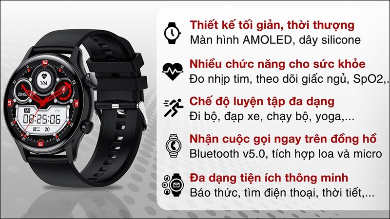 Thiết kế và Sắc màu Đặc biệt của Đồng hồ BeFit Sporty 2 Pro - Mytour