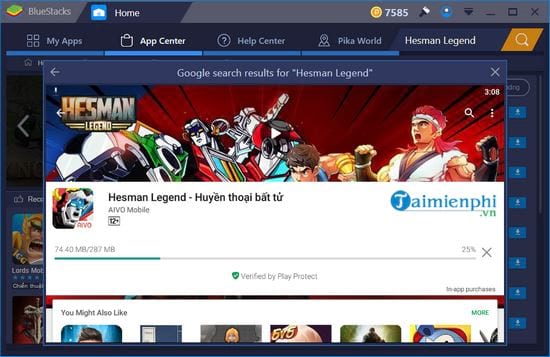 Hướng dẫn cách chơi Hesman Legend trên máy tính bằng BlueStacks
