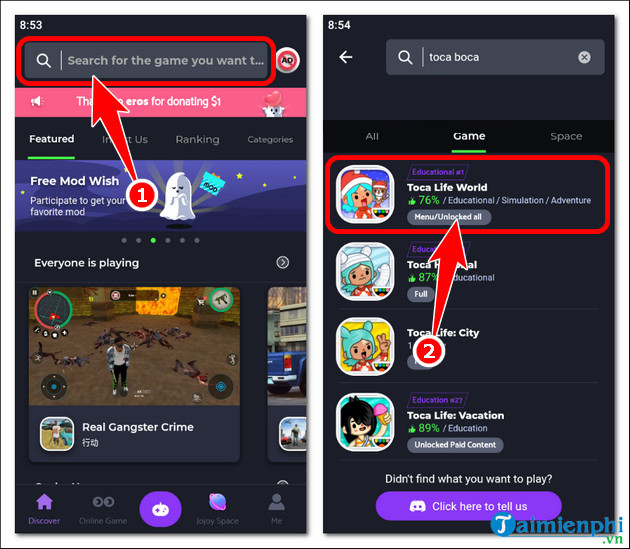 Jojoy toca boca là gì? Cách tải và cài đặt trò chơi miễn phí trên Android