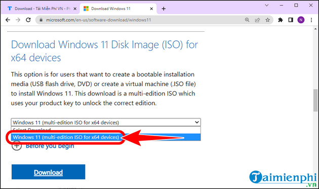 Bí quyết tải Windows 11 22H2 ISO chính chủ từ Microsoft