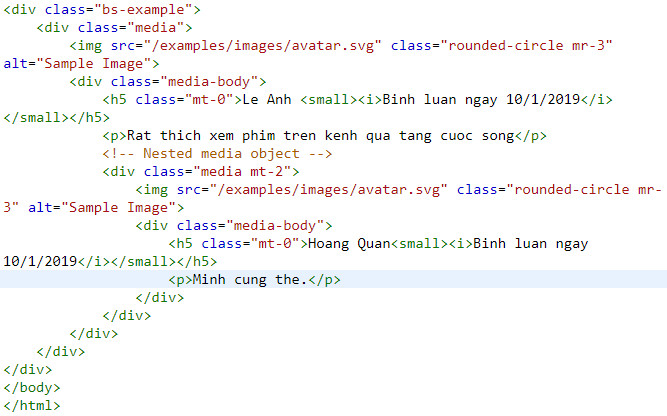 Khám phá Media Object trong Bootstrap: Ý nghĩa và Cách sử dụng