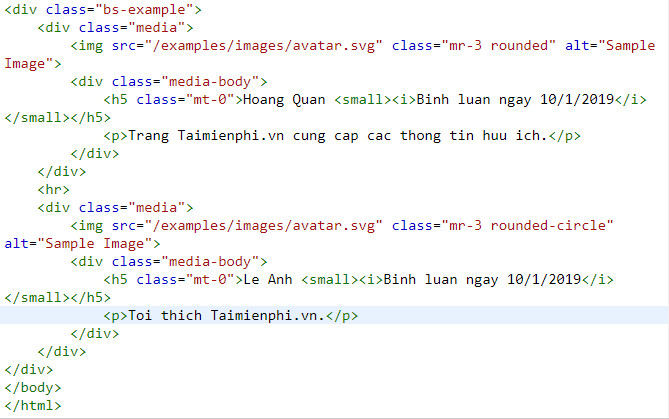 Khám phá Media Object trong Bootstrap: Ý nghĩa và Cách sử dụng