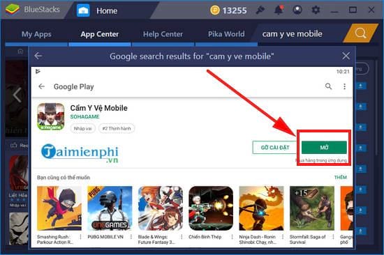 Hướng dẫn chơi Cẩm Y Vệ Mobile trên máy tính với giả lập android BlueStack