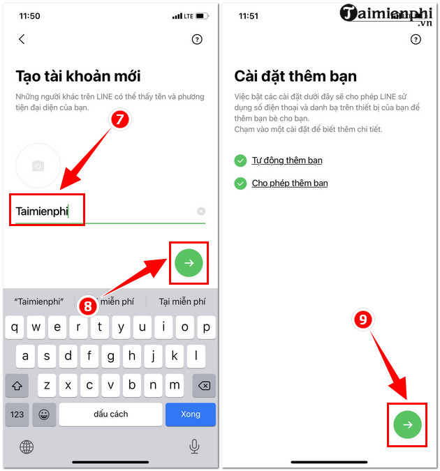 Hướng dẫn đăng ký tài khoản Line trên điện thoại Android và iPhone