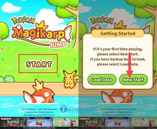 Cài đặt và trải nghiệm Pokémon: Magikarp Jump, tựa game dễ thương mô tả ...