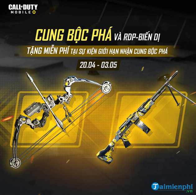 Danh sách Sự kiện nhận quà miễn phí trong Call of Duty Mobile VN