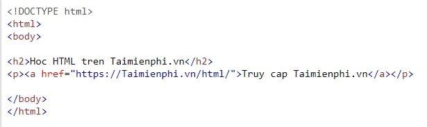 Cách sử dụng liên kết trong HTML: cú pháp và ví dụ