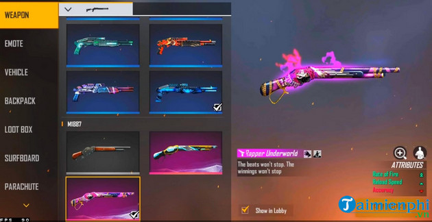 Top 5 skin cho M1887 trong Free Fire mà Game Thủ Nên Sở Hữu