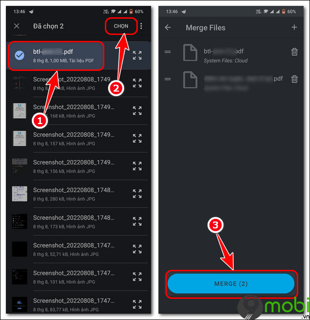 Hướng dẫn cách ghép file PDF trên điện thoại miễn phí