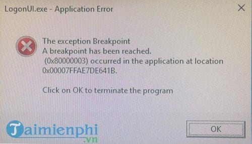 Phương pháp khắc phục lỗi LogonUI.exe trên Windows 10, 8, 7