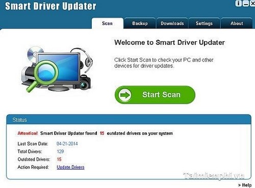 Tự động cập nhật Driver cho máy tính với Smart Driver Updater