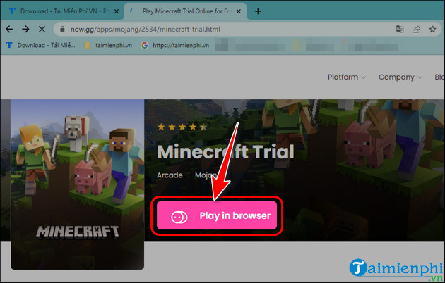Hướng dẫn tham gia Minecraft now gg online không cần tải