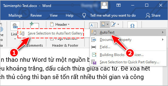 Bí quyết Sáng tạo Autotext trong Microsoft Word và Cách thêm nhanh chóng