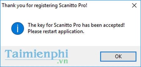 Phiên bản quyền miễn phí của Scanitto Pro, ứng dụng quét và lưu hình ảnh