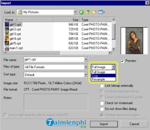 Bí quyết cắt ảnh bitmap trong CorelDRAW