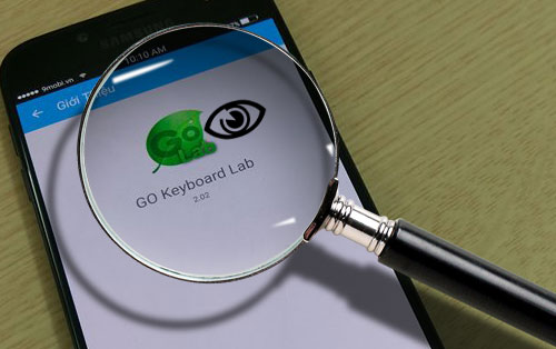 GO Keyboard - Cảnh báo về theo dõi người dùng Android