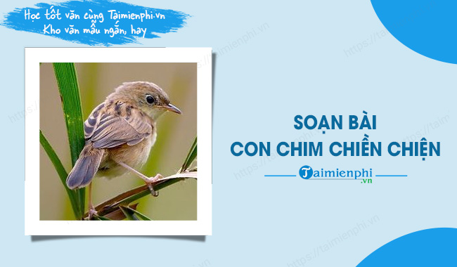 Soạn bài Con chim chiền chiện (Huy Cận) một cách ngắn gọn, cho học sinh ...