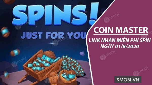 Dẫn đường Spin Coin Master Free ngày 01/8/2020