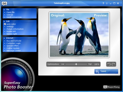 (Ưu đãi) Đặt quyền sử dụng SuperEasy Photo Booster, tăng cường chất lượng
