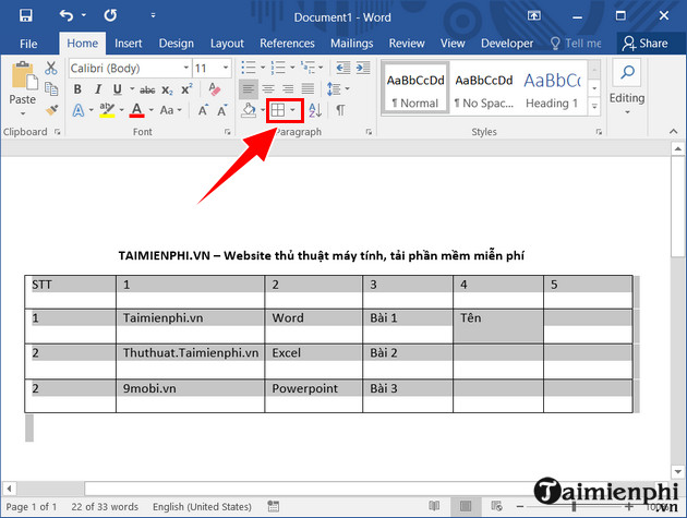 Cách che giấu bảng trong Word, làm mờ viền bảng, và ẩn khung Textbox sẽ ...