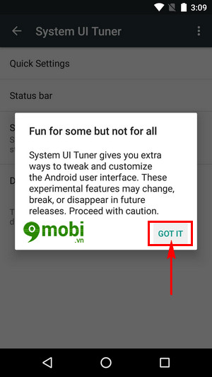 Kích hoạt tính năng System UI Tuner trên Android, mở chế độ System UI Mode