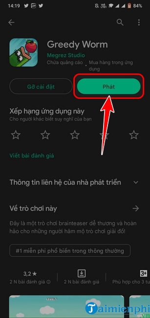 Hướng dẫn cách tải và thưởng thức Greedy Worm, tựa game Sâu ăn táo siêu độc đáo