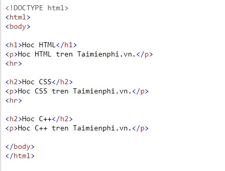 Thẻ Heading trong HTML: Hướng Dẫn Sử Dụng thẻ H1, H2, H3, H4, H5, H6 ...