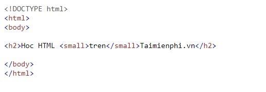 Các Thẻ Định Dạng Văn Bản Trong HTML: