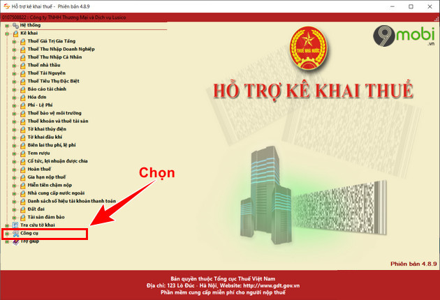 Cập nhật HTKK phiên bản 4.9.7 mới nhất mà không làm mất dữ liệu